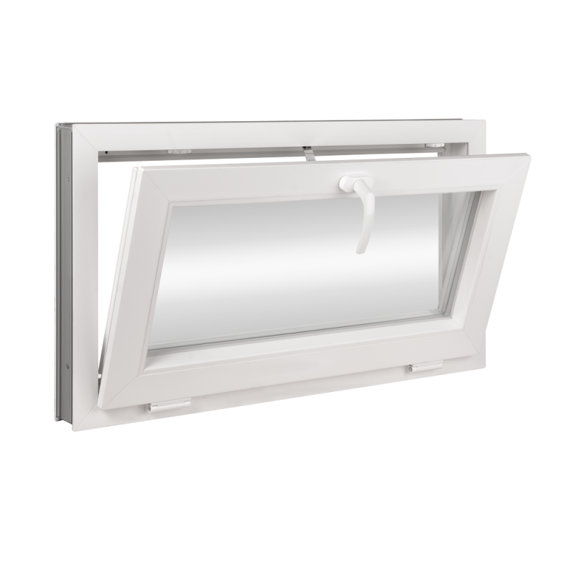 Műanyag ablak 90x50 cm (900x500mm) bukó fehér / arany tölgy